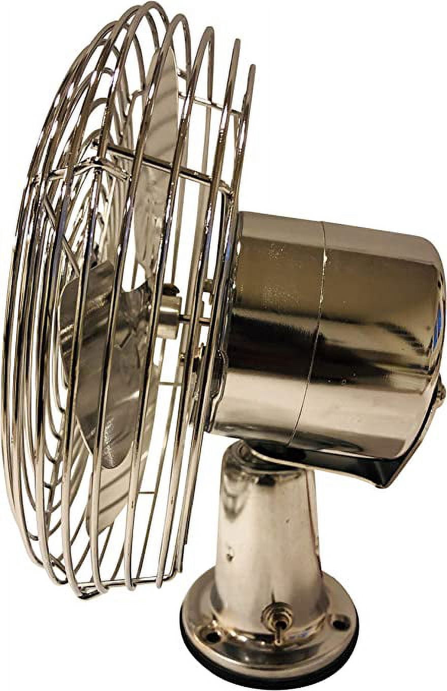 12V Chrome RV Cab Replacement Chrome Fan with Hardware (2 Speed ...