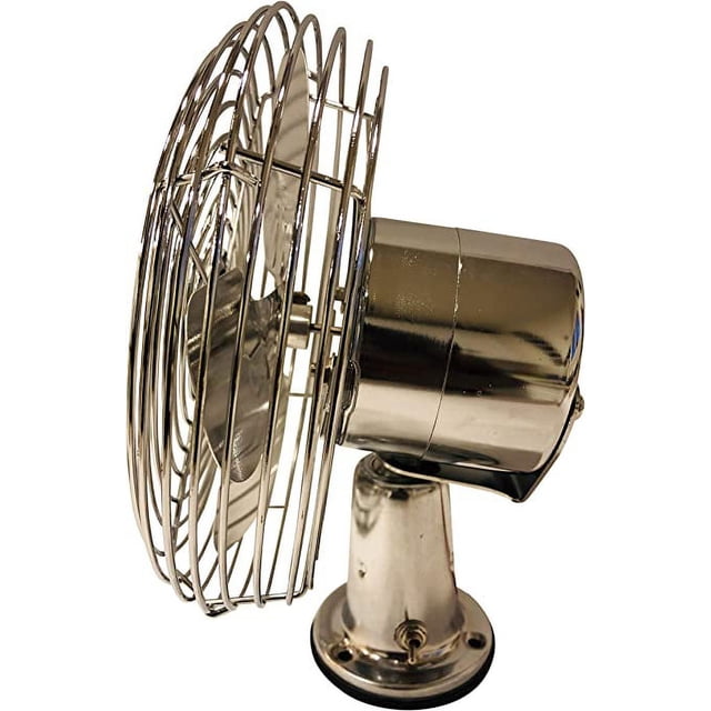 12V Chrome RV Cab Replacement Chrome Fan with Hardware (2 Speed ...