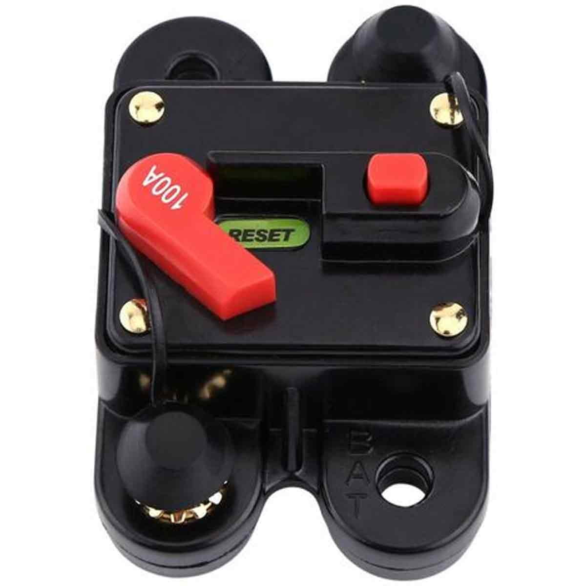 12V Circuit Breaker Reset Fuse For Car, Ocean, Boat, Bike Stereo Audio ...