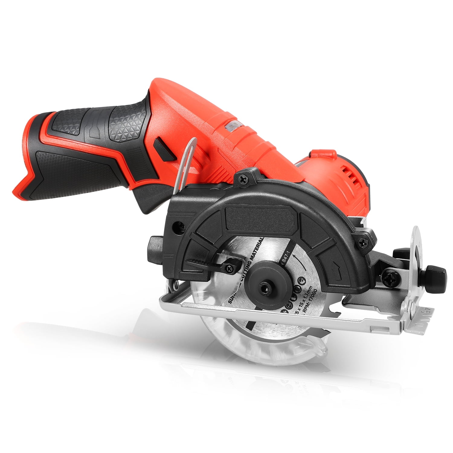 12V Compact Cordless Circular Saw with 85mm 20T Blade and Hex Key ...