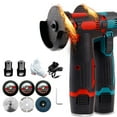 12V Cordless Angle Grinder Kit, Ginding disc 3 Inch/76mm 19500 rpm w/ 2 ...