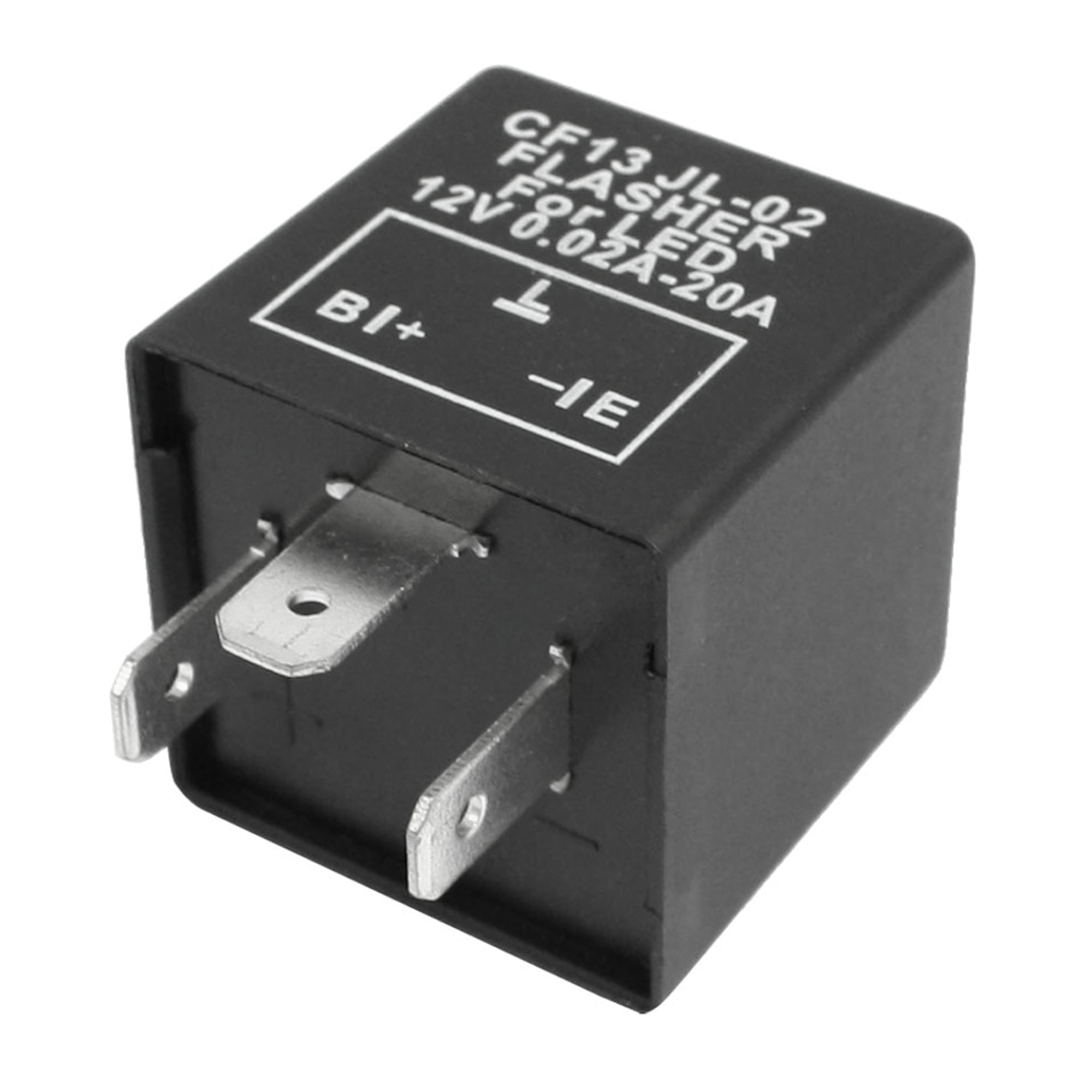 12V DC 0.02-20A Electronic Flasher Relay 3 Terminals for Turn Signal ...