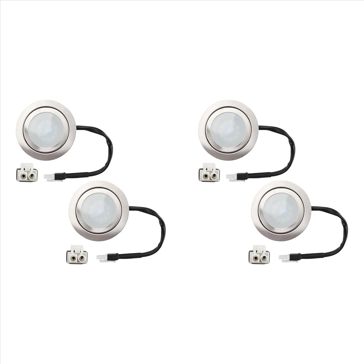 12V DC 1.5W Range Hood Lights with EL Socket Male, 4Pack Hole Closet ...