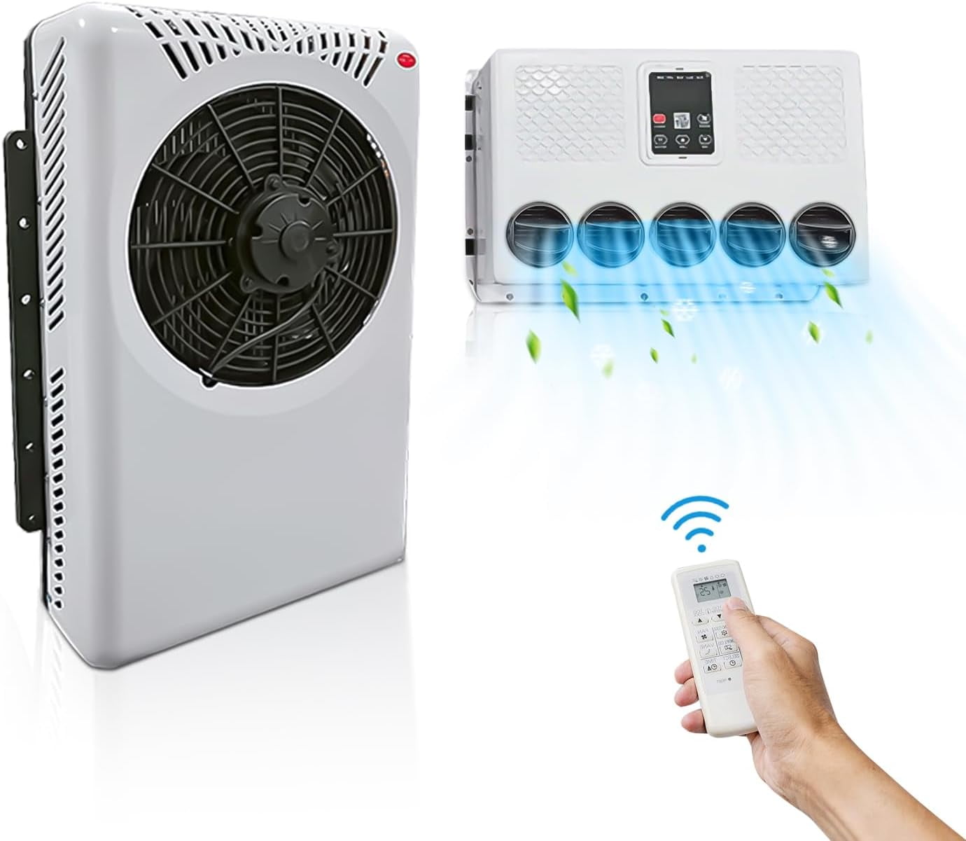 12V DC 7200BTU Electric Split Parking Air Conditioner, New Energy Truck ...