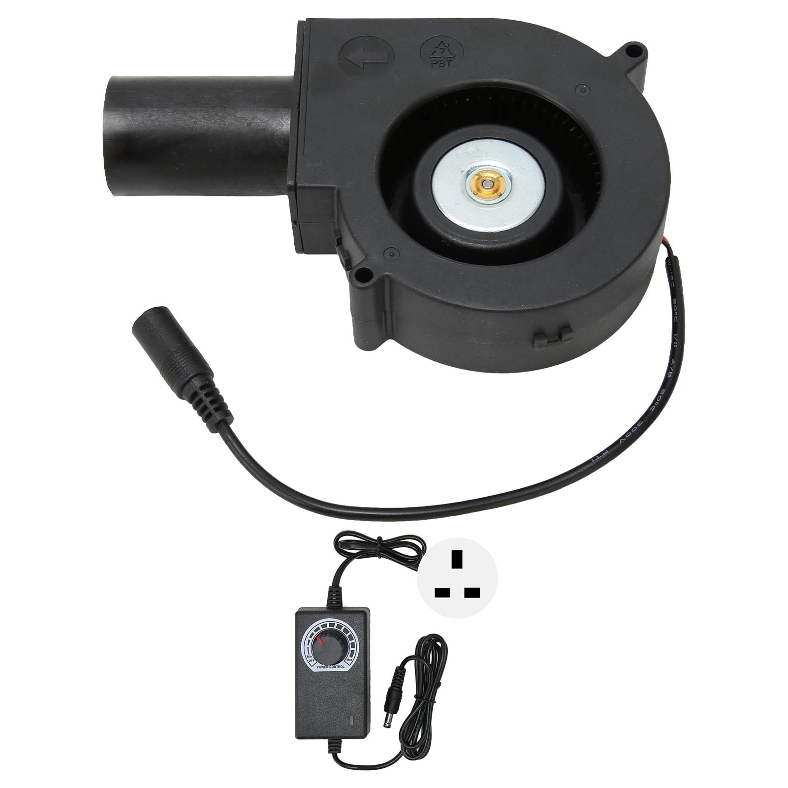 12V DC Brushless Blower Fan 2.7A 6000RPM Dual Ball Bearing High Speed ...