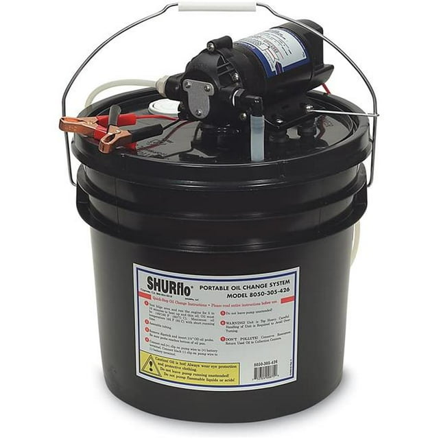 12V DC Complete 3 gal Store Oil Change System with Premium Pump ...