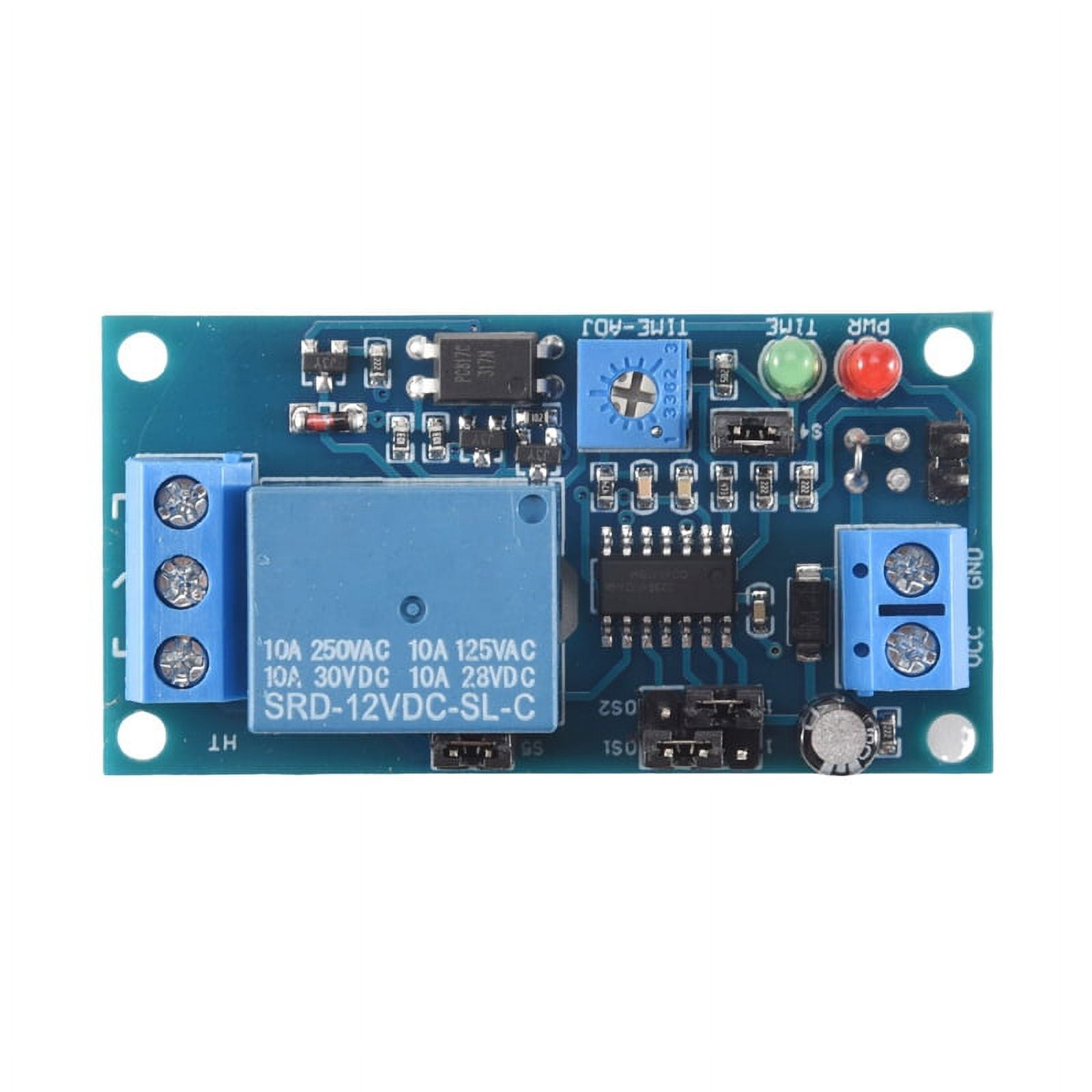 12V DC Delay Relay Delay Turn on / Delay Turn Switch Module with Timer G2718 - Walmart.com