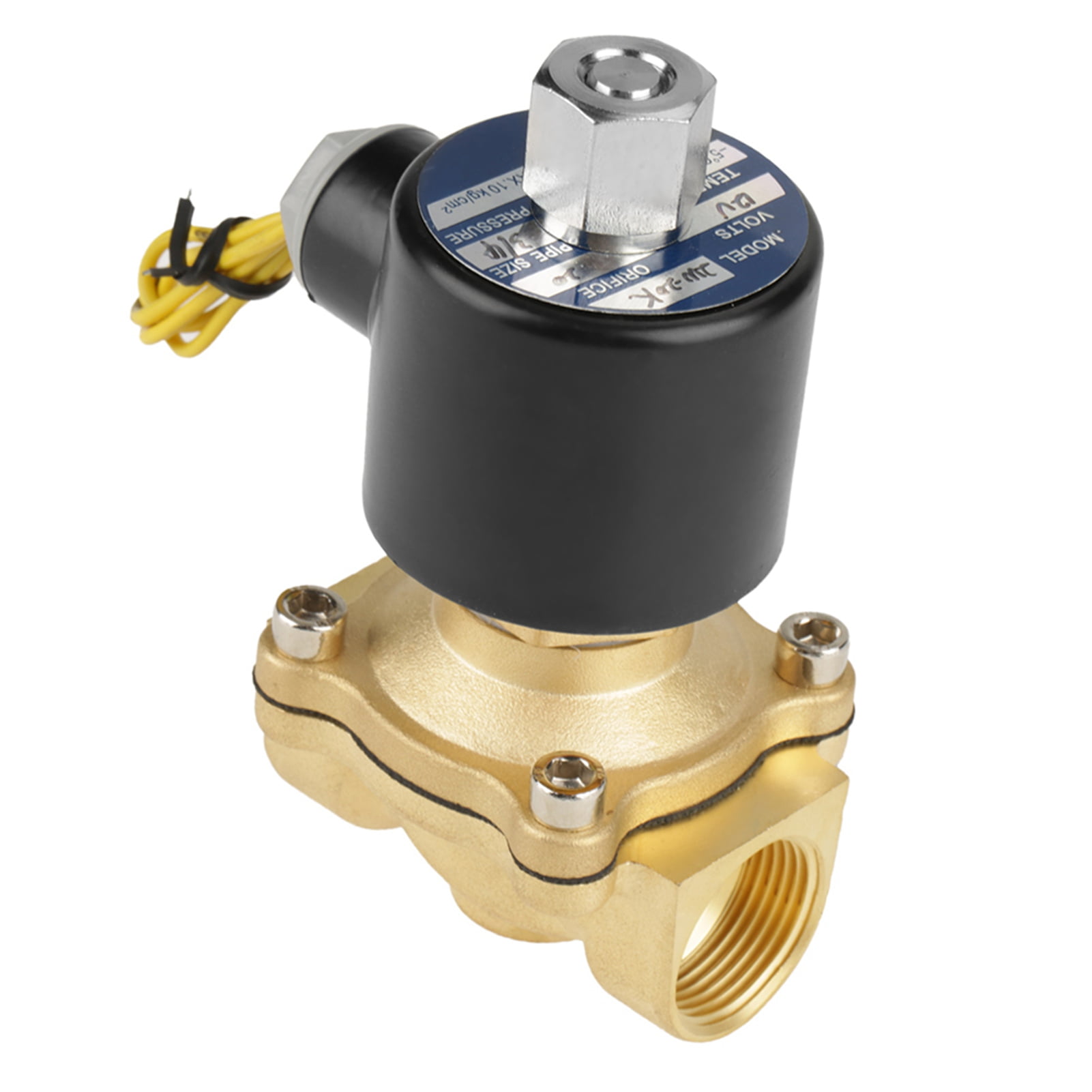 12V DC G3/4" N/O Normally Open Type Brass Electric Solenoid Valve for ...