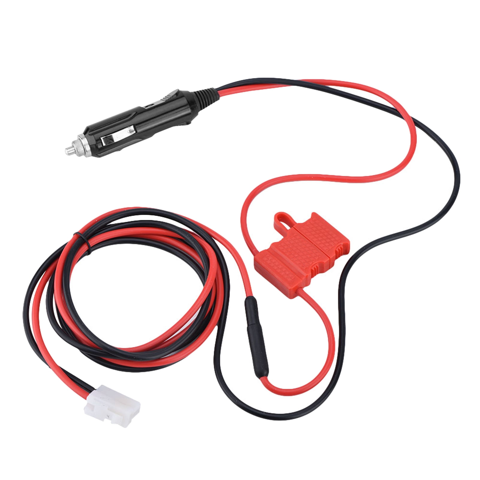 12V DC Power Cord Cable Cigarette Lighter Plug with Double fuse for ...