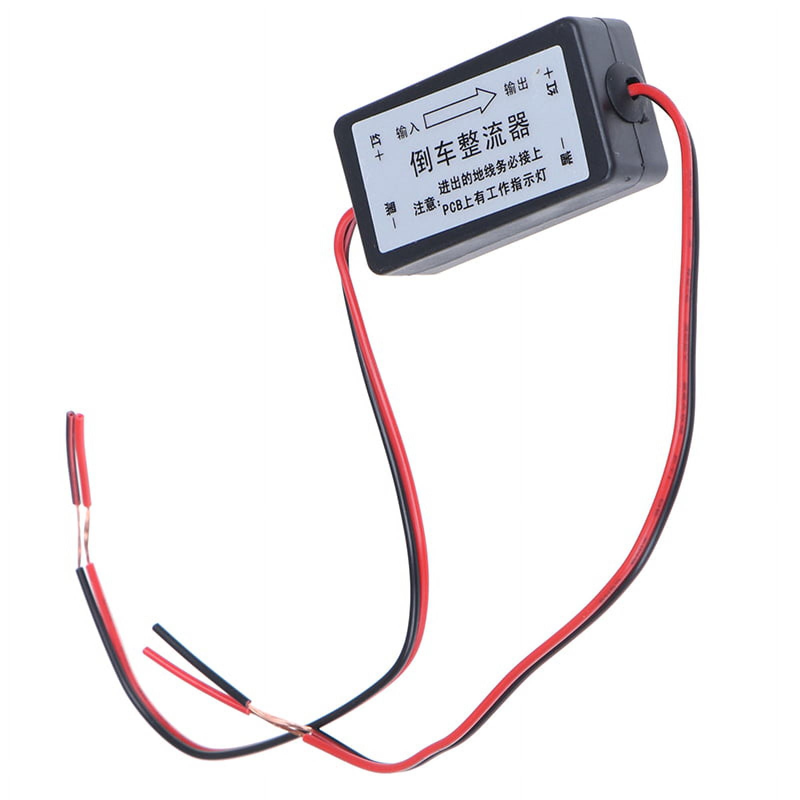 12V DC Power Relay Capacitor Filter Rectifier fits Car Rear View Backup ...