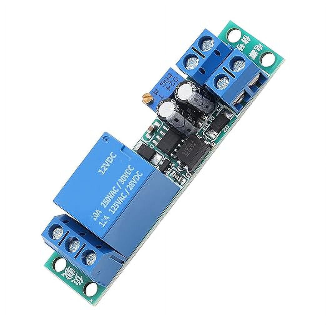12V DC Timer Switch, Adjustable Signal Trigger Timer Delay Switch Module 0-25 Seconds Turn on ...