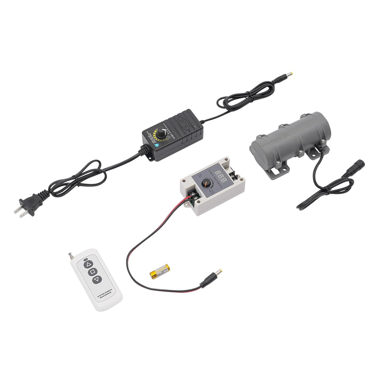 12V DC Vibration Motor, 3800RPM Mini Vibration Motor with Adjustable ...