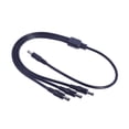 12V DC5521 Power Adapters Cord 1 Male to 3 Male Way Splitter Connectors ...