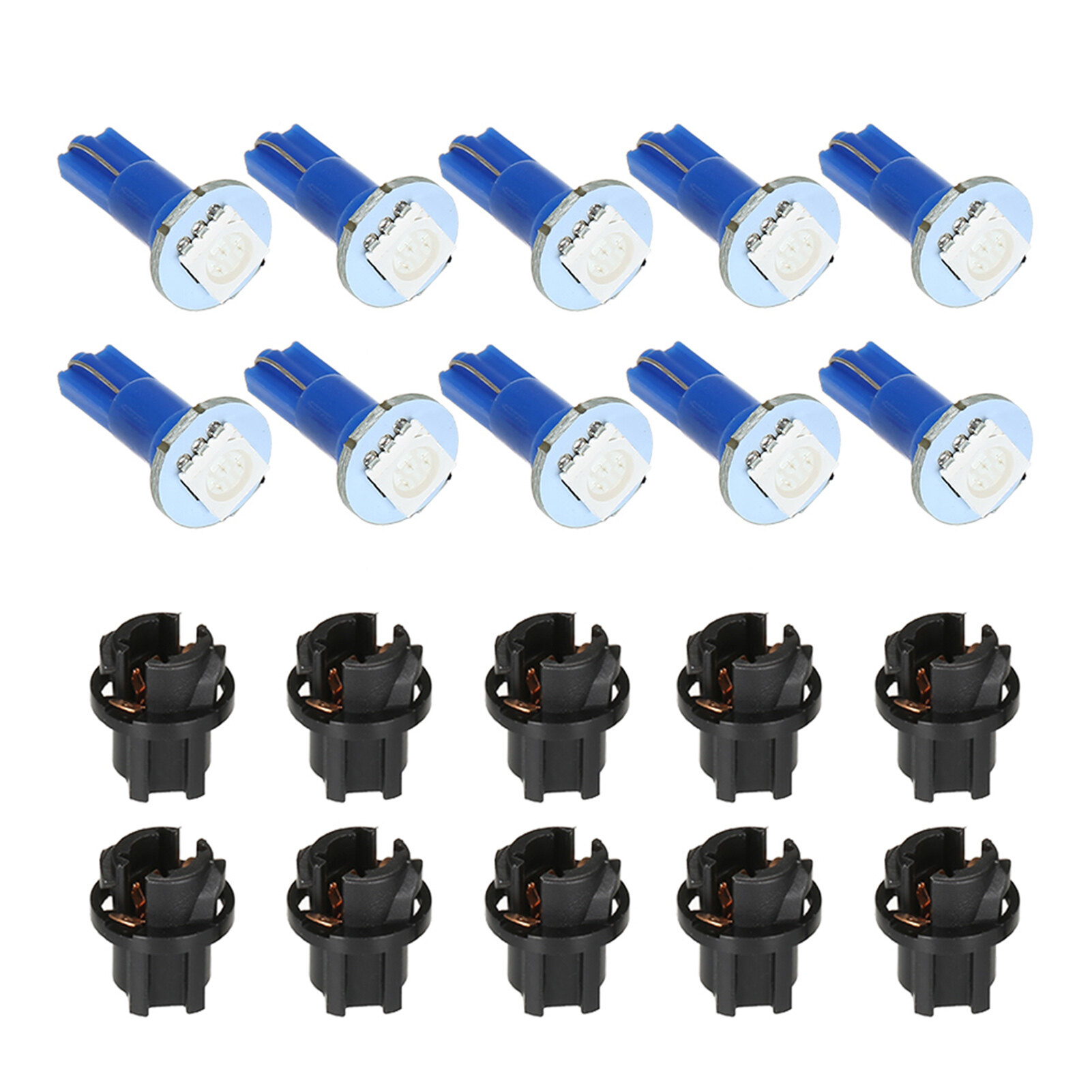 12V Dashboard Light Bulb T5 LED 5050 SMD Instrument Panel Lamp Blue ...