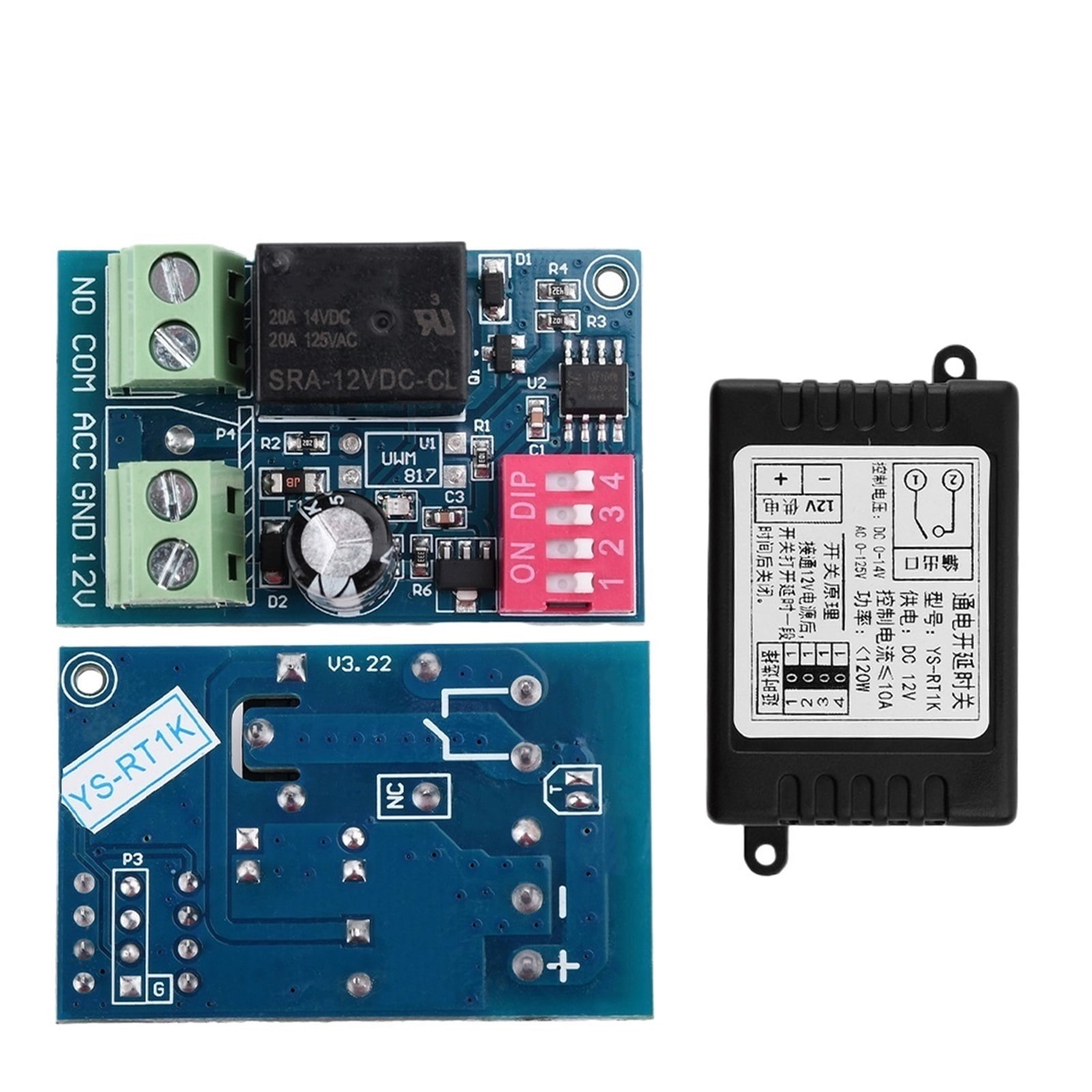 12V Delay Relay Delay Turn On / Turn Off Switch Module With Timer Car ...