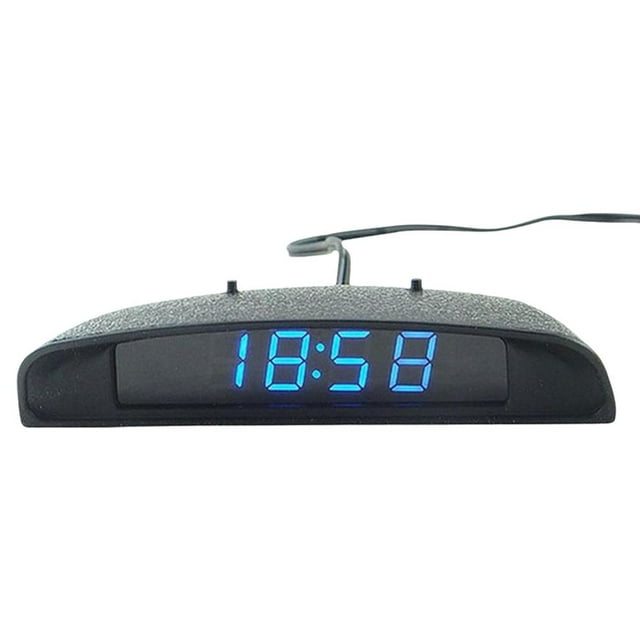 12V Digital LED Alarm Auto Electronic Car Clock Voltmeter 3-In-1 -2025 ...