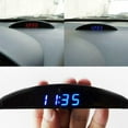 12V Digital LED Alarm Auto Electronic Car Clock Voltmeter Thermometer 3 ...