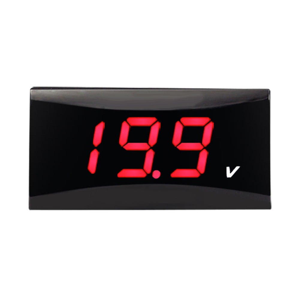 12V Digital LED Display Voltmeter Voltage Gauge Panel Meter Car ...
