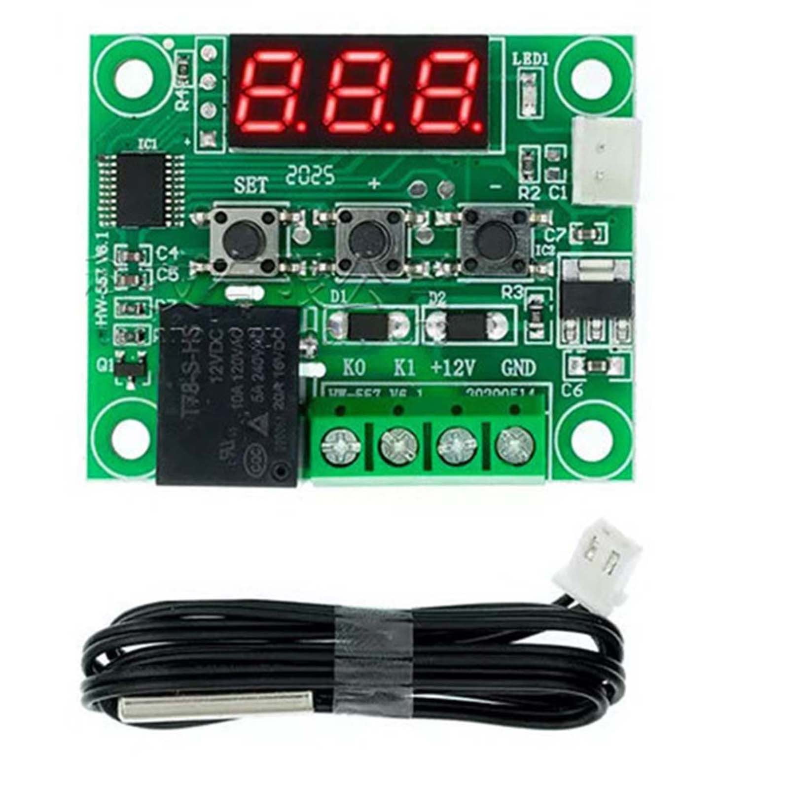 12v Digital Temp Thermostat Temperature Controller Sensor Relay Switch W1209