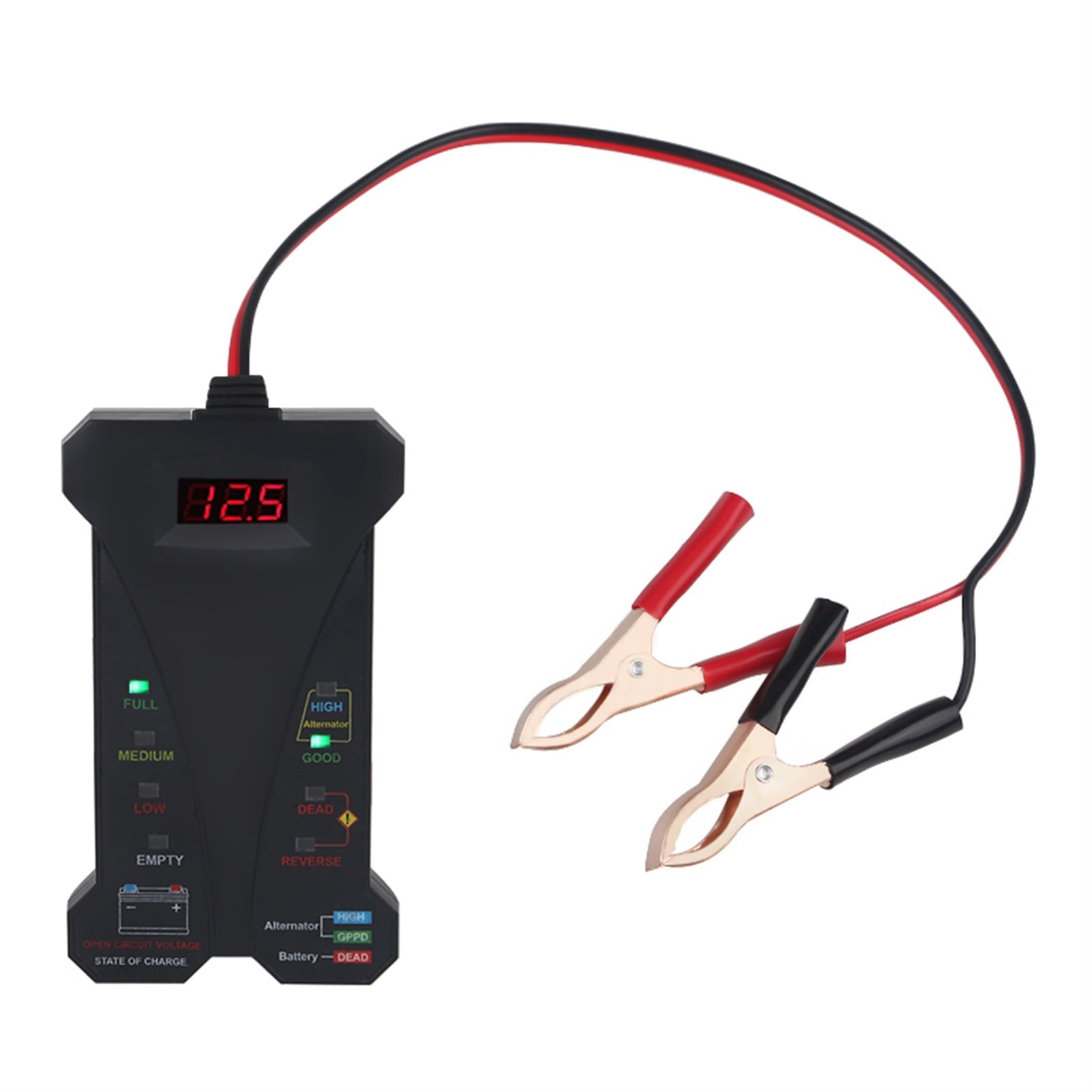 12V Digital Vehicle Car Battery Tester Automotive Load Battery Charging ...