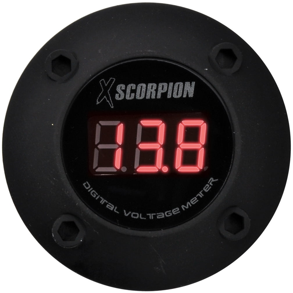 Xscorpion DVM3RB Voltmeter Digital 3 Digit LED Display Black - Walmart.com