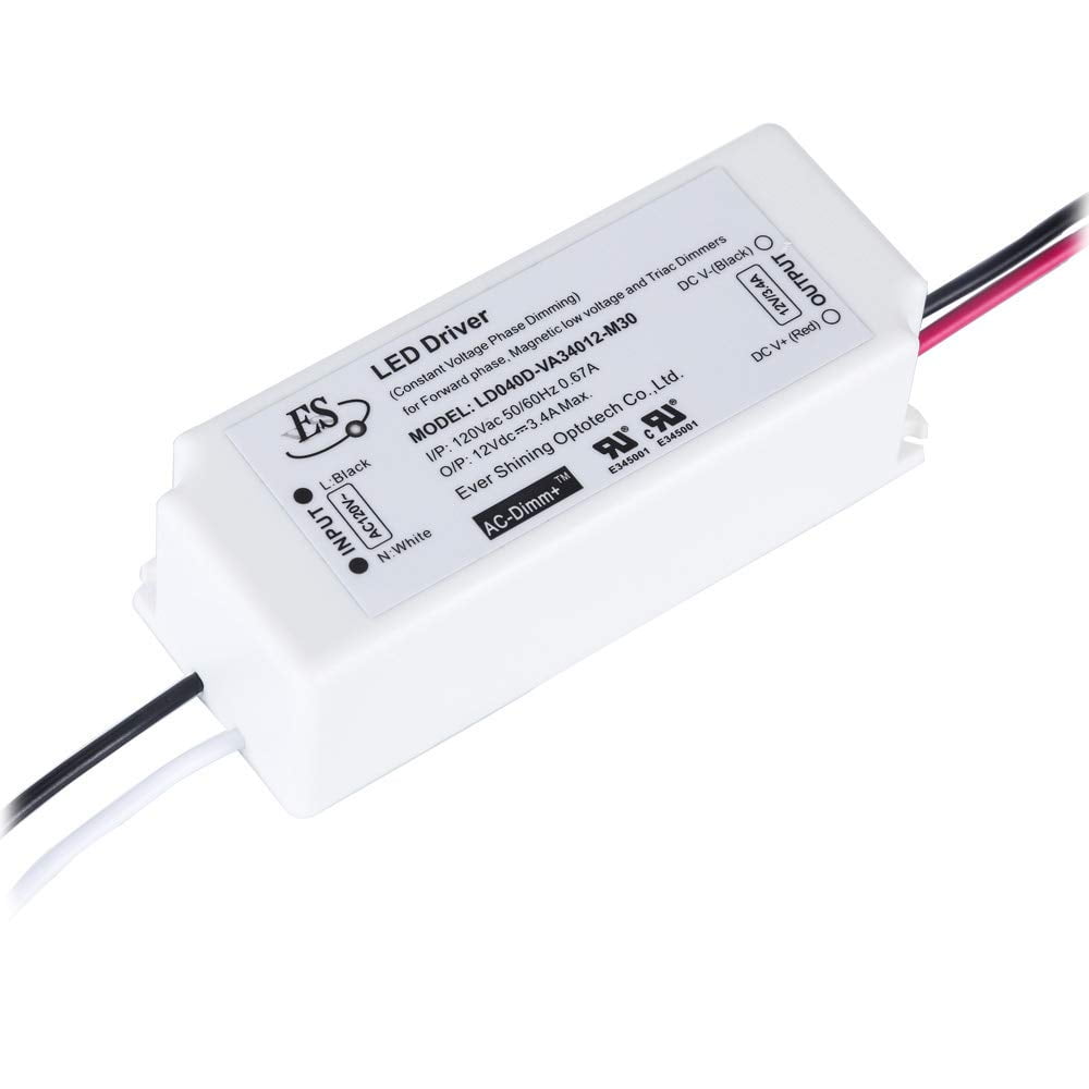 12V Dimmable LED Driver 40 Watt Triac Dimming 12 Volt Power Supply IP67 ...