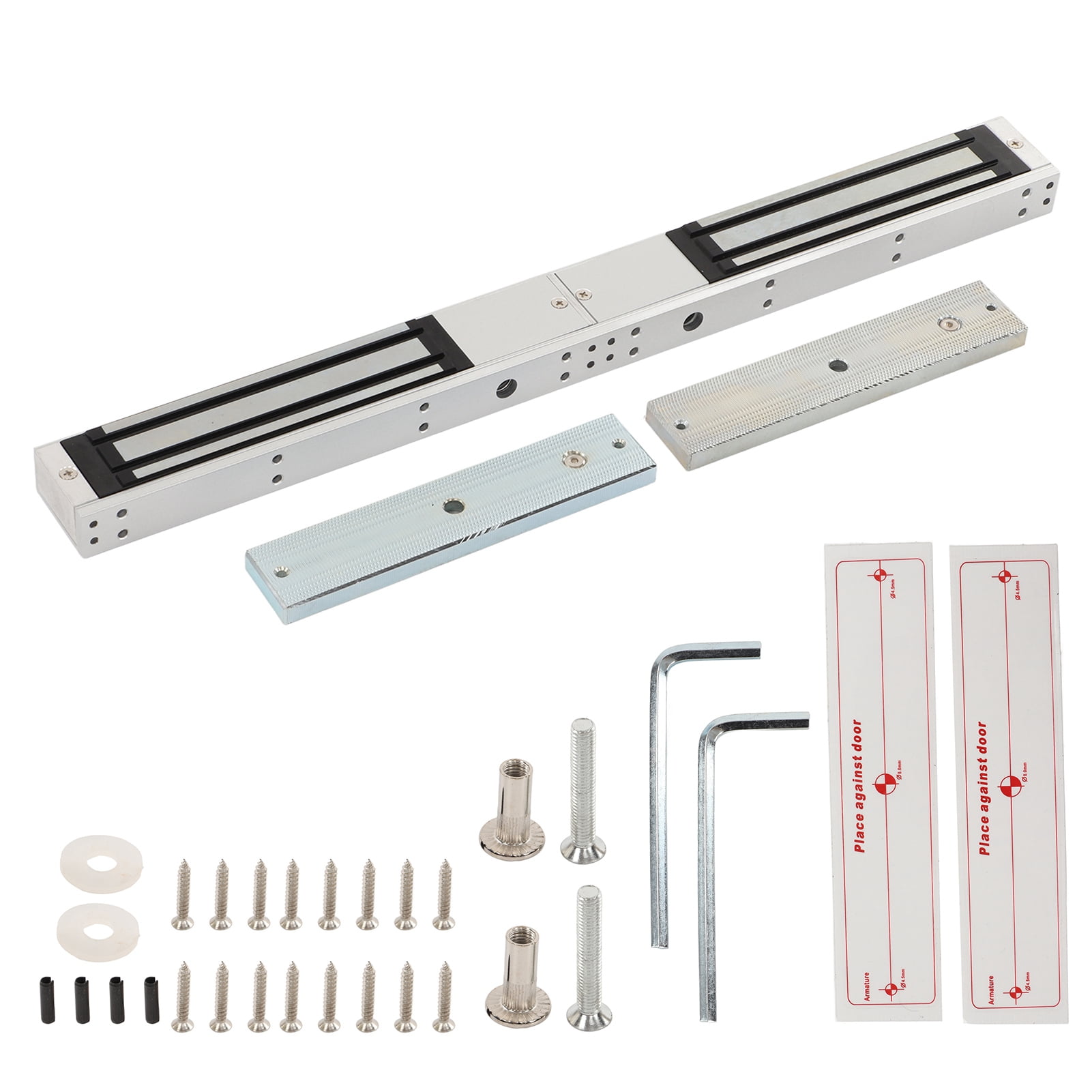 12V Double Door Electromagnetic Lock Aluminum Alloy Anodic Oxidation ...