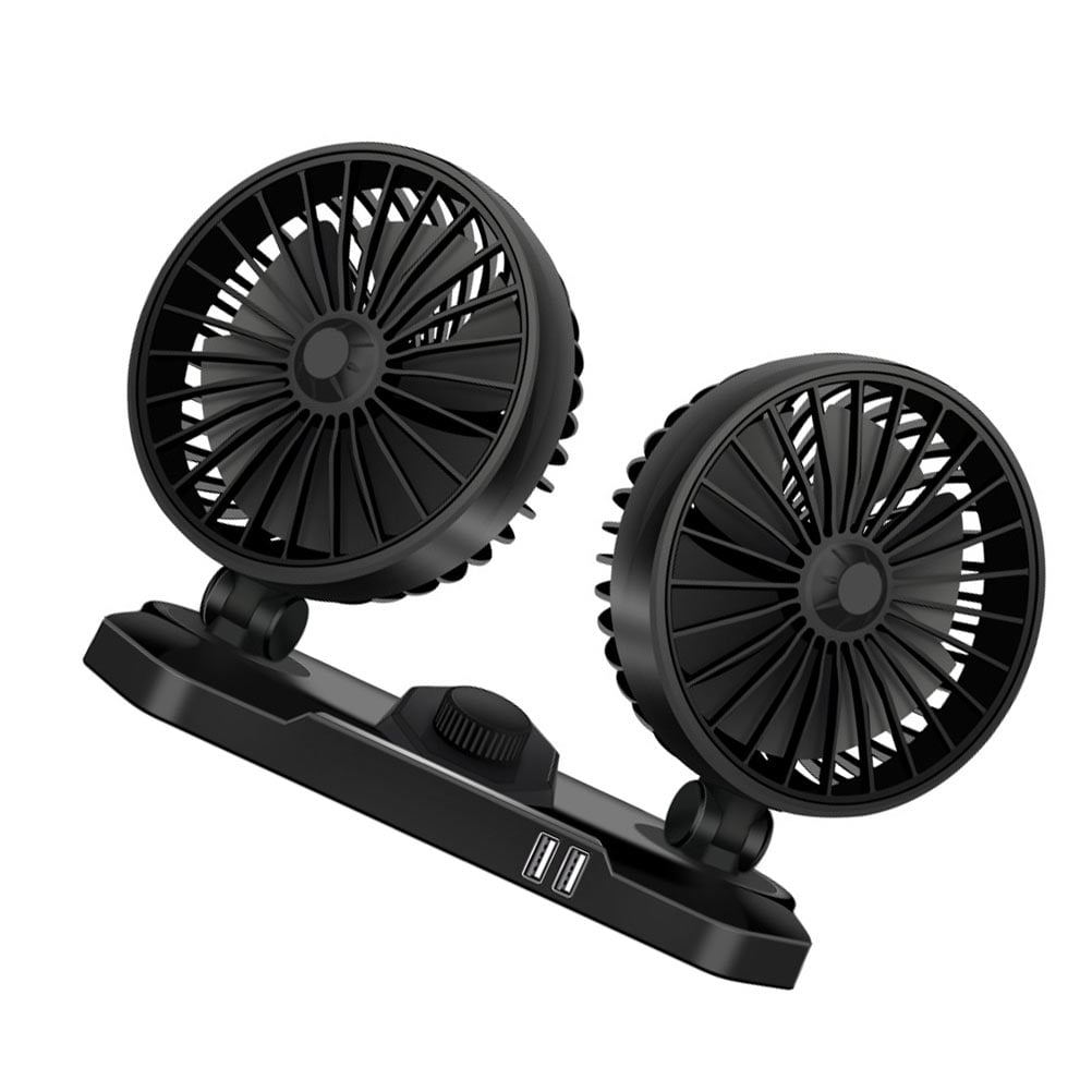 Raindrops 1Set Adjustable Angle Rotating ABS Electric Fan for Drivers ...