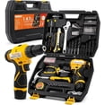 12V Drill Driver Power Tool Combo Kits with Cordless Drill ...