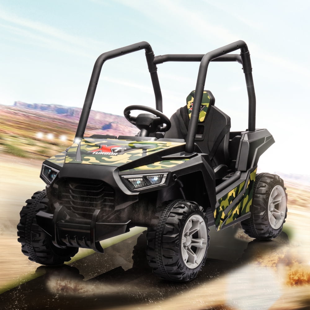 12V Dual-drive Remote Control Ride On Car Battery Powered Camouflage ...