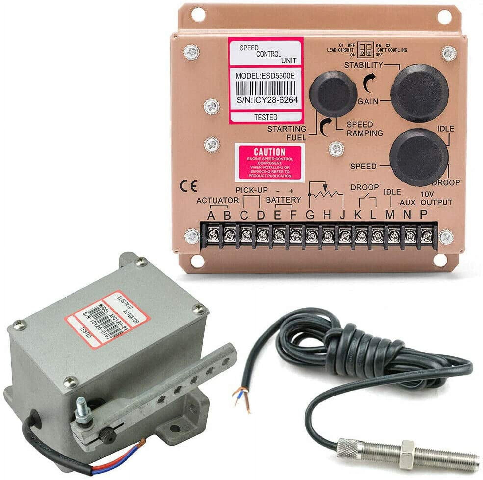 12V ESD5500E Series Electronic Engine Speed Controller Governor ...