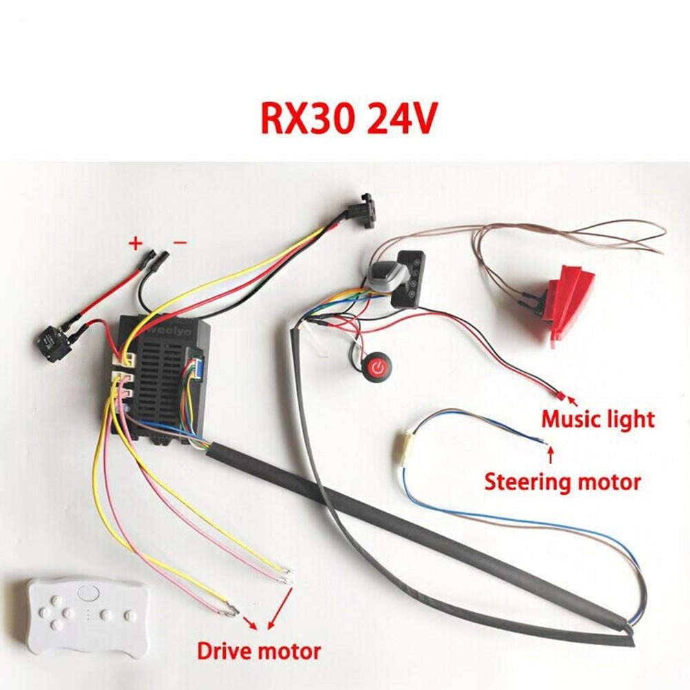 12V Electric Car Diy Wire And Switch Kit with 2.4G Wireless Remote ...