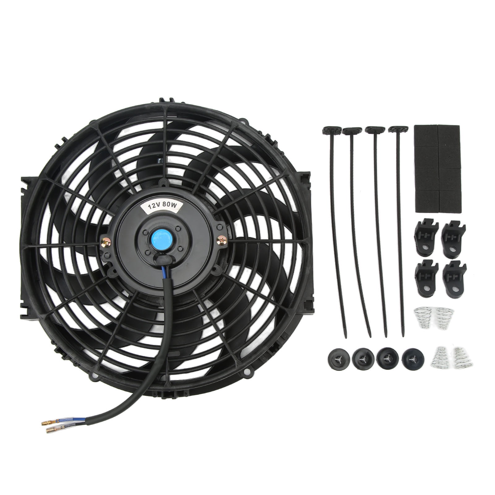 12V Electric Condenser Radiator Cooling Fan Assembly, Quiet Operation ...