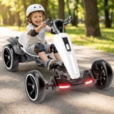 12V Electric Kids Pedal Go Kart, 3MPH Max Speed, 390W 4.5AH ,Outdoor ...