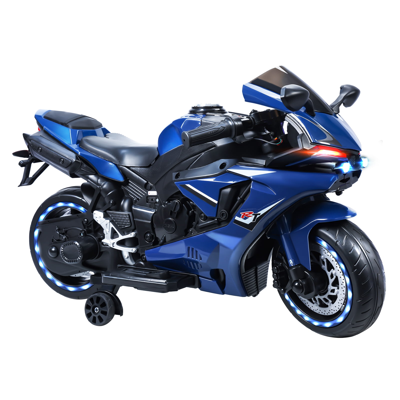 12V Electric Motorcycle, Battery-Powered Ride-On Bike with Light-Up ...