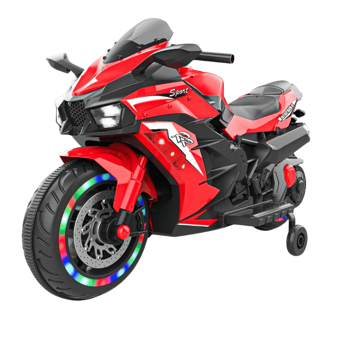 12V Electric Motorcycle for Kids 3-5 Years Old, 4 mph Max Speed, LED ...