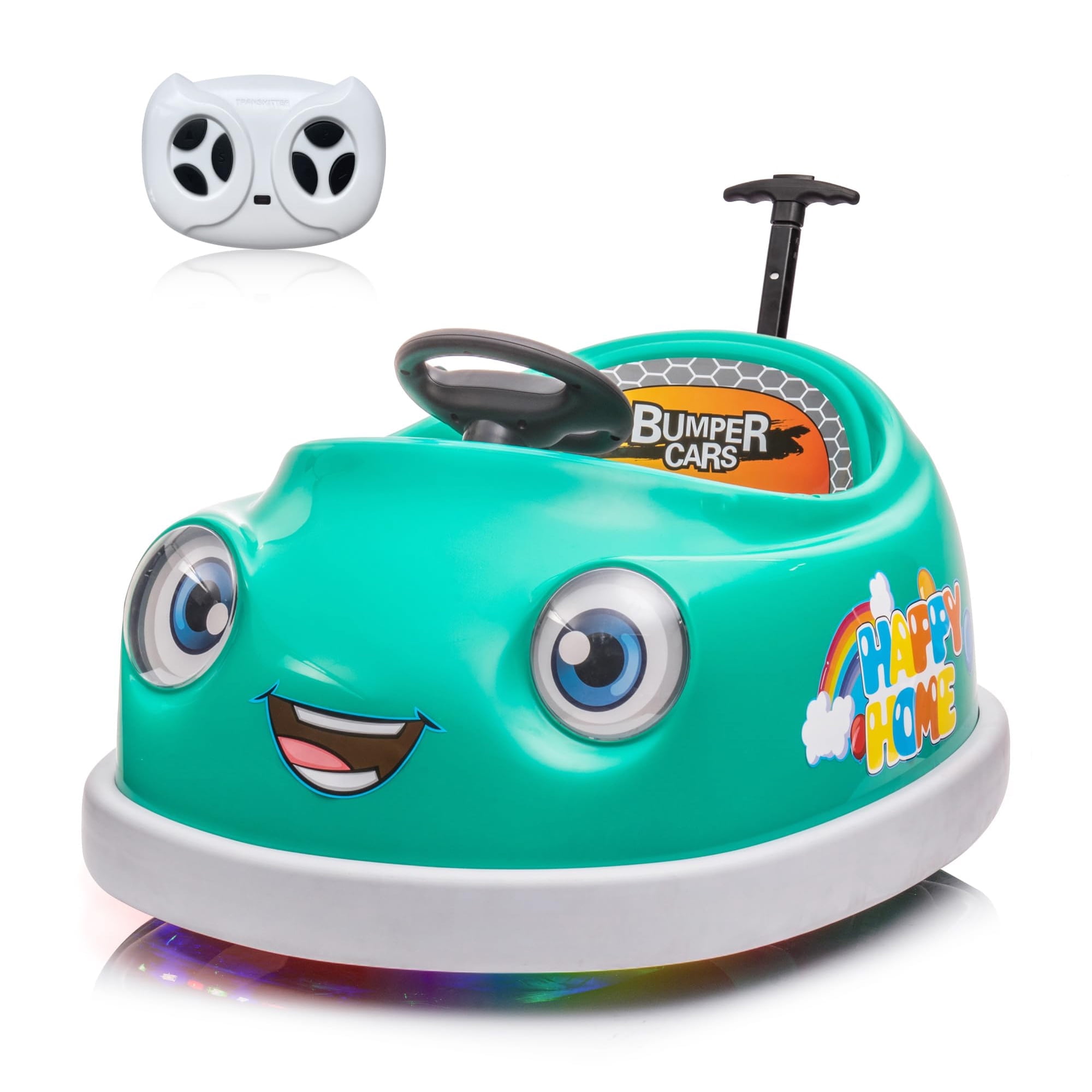 12V Electric Ride on Kids Bumper Car w/Remote Control,360 Degree Spin ...