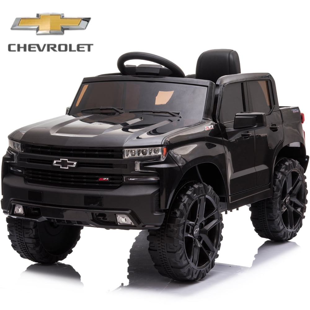 12V Electric Ride On Toys, Chevrolet Silverado Ride On Car with Remote ...