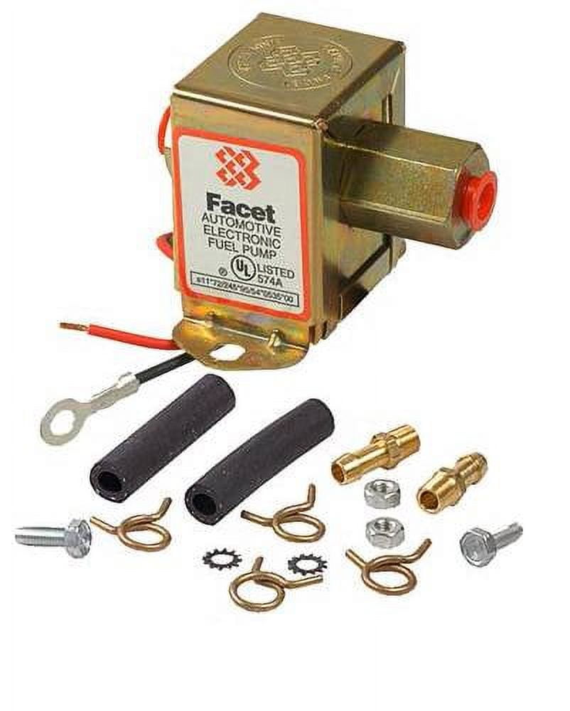 12V Facet Solid State Fuel Pump Fits Kit 3-4.5Psi Carbureted Engs Fuel ...