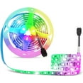 12V Flexible SMD 5050 RGB LED Strip Lights, LED Tape, Multi-Colors, 300 ...