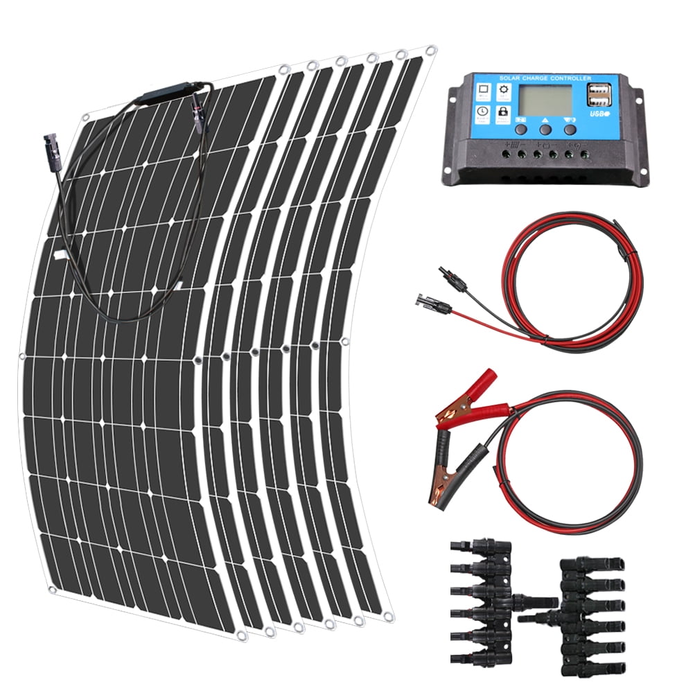 12V Flexible Solar Panel 600W 100W 200W 300W 400W 500W Bendable ...