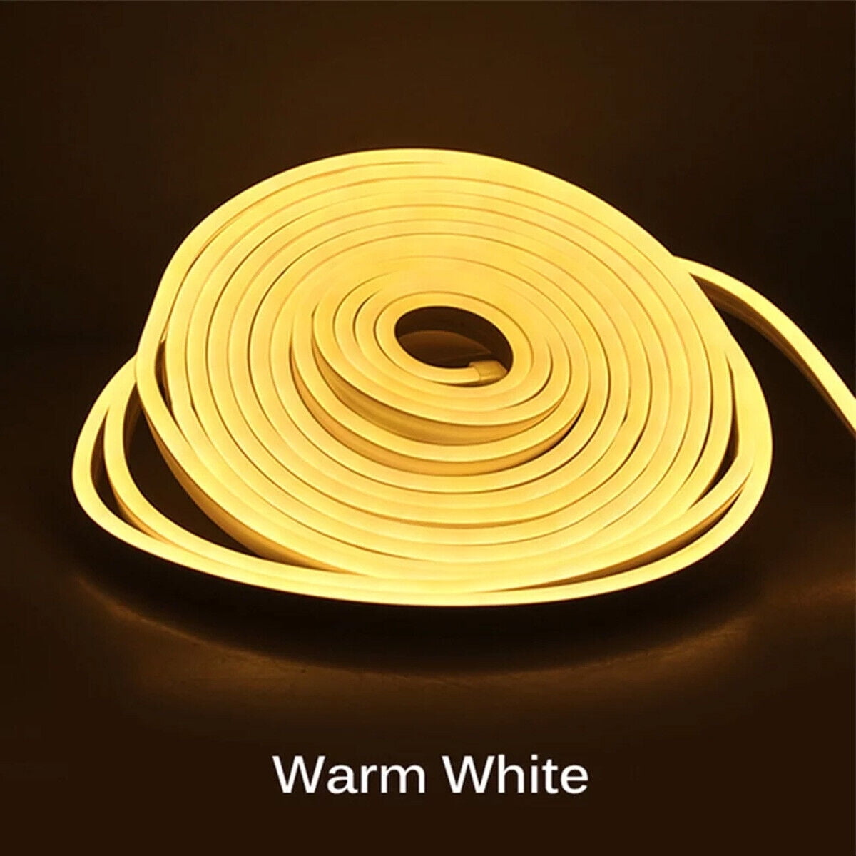 12V Flexible Waterproof Neon Lights 16.4ft / 5M LED Neon Rope Light ...