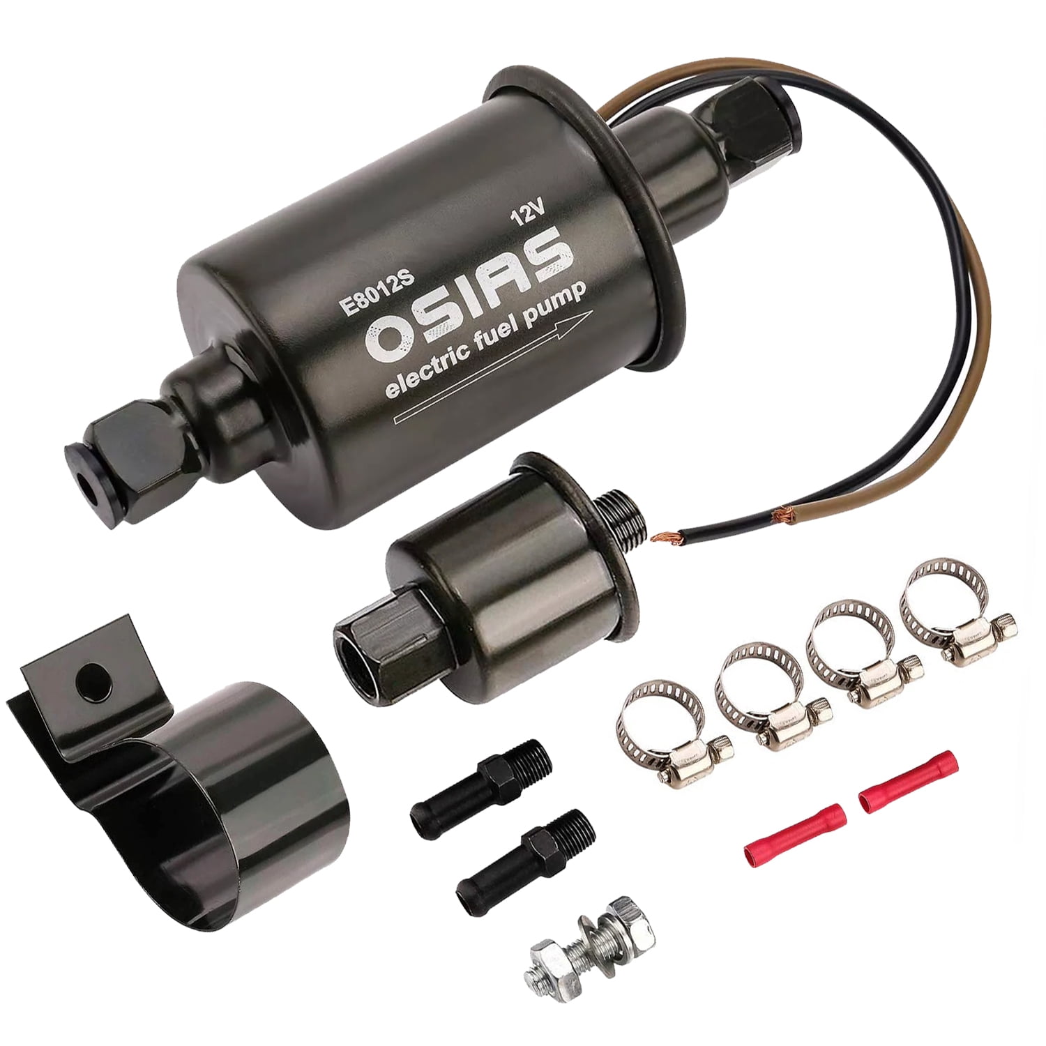 OSIAS 12V Outside Electrical Tank Fuel Pump Inline Diesel Petrol Honda ...