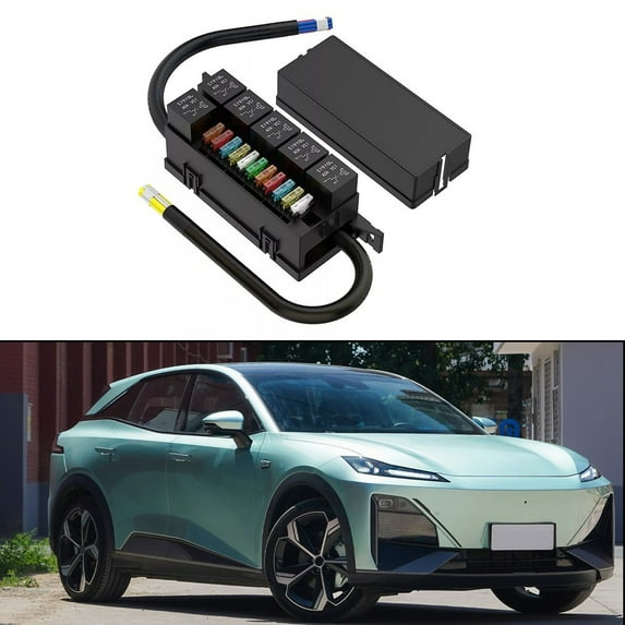 12V Fuse Relay Box 4 Relays And 12 Way Atc/Ato Fuses For Auto Car ...