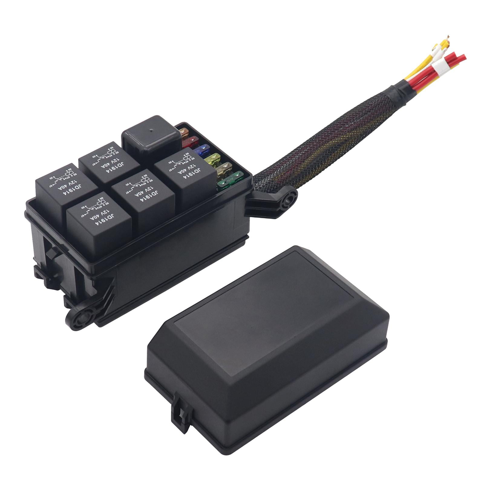 12V Fuse and Relay Box Kit, Nylon ,Waterproof Supplies ,Durable, Fuse ...