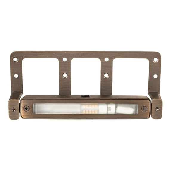 12V G2 Rotatable/Pivoting Brass Hardscape Light (Bronze) with 4-Foot ...