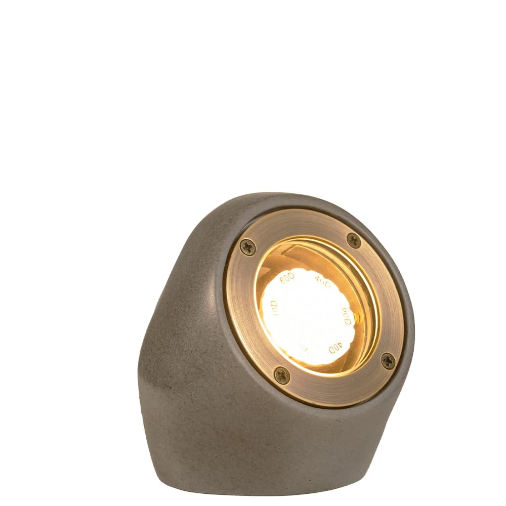 12V Gray Rock Spotlight for Outdoor Landscape Lighting, Adjustable Low ...