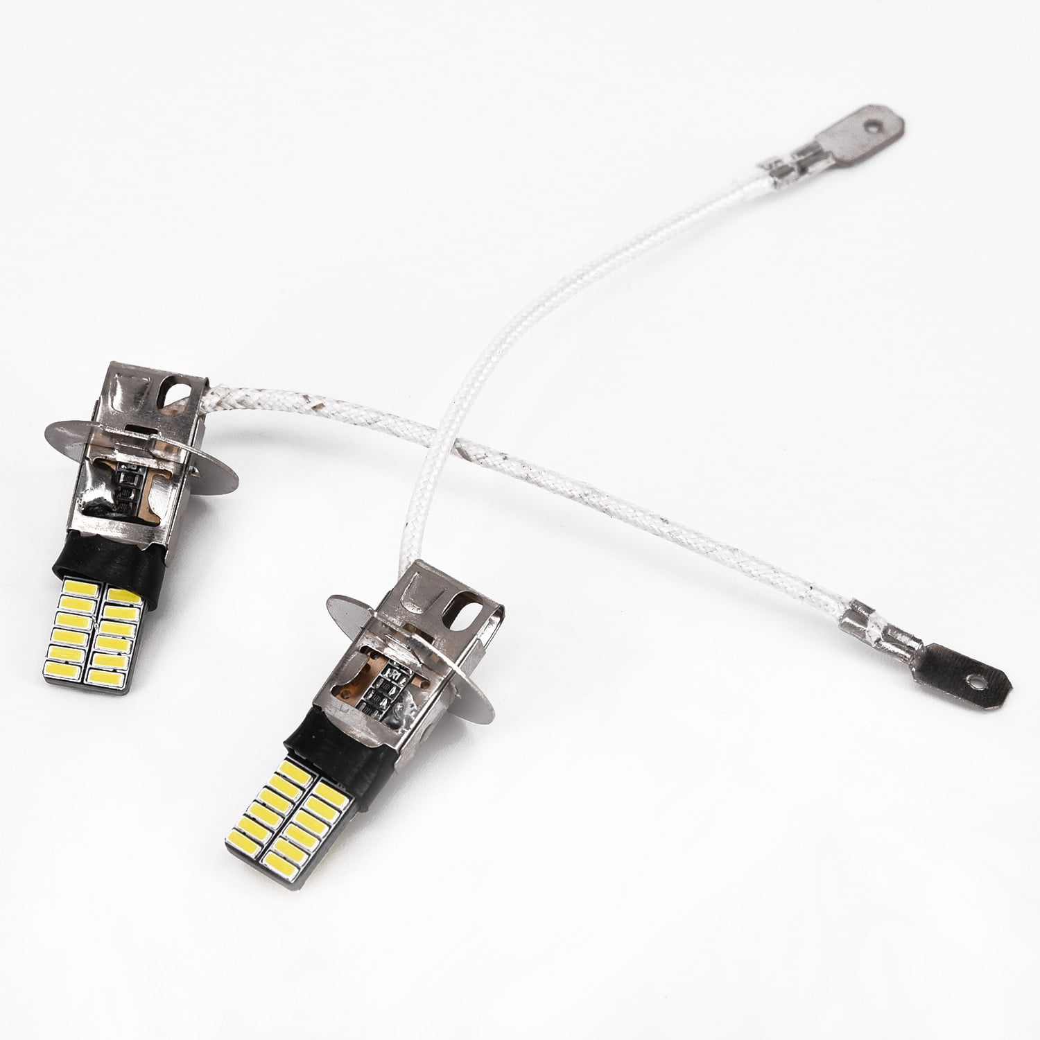 12V H3 White 24-4014 Led High Power Bulb Drl Fog Light Driving Lamp 2X ...