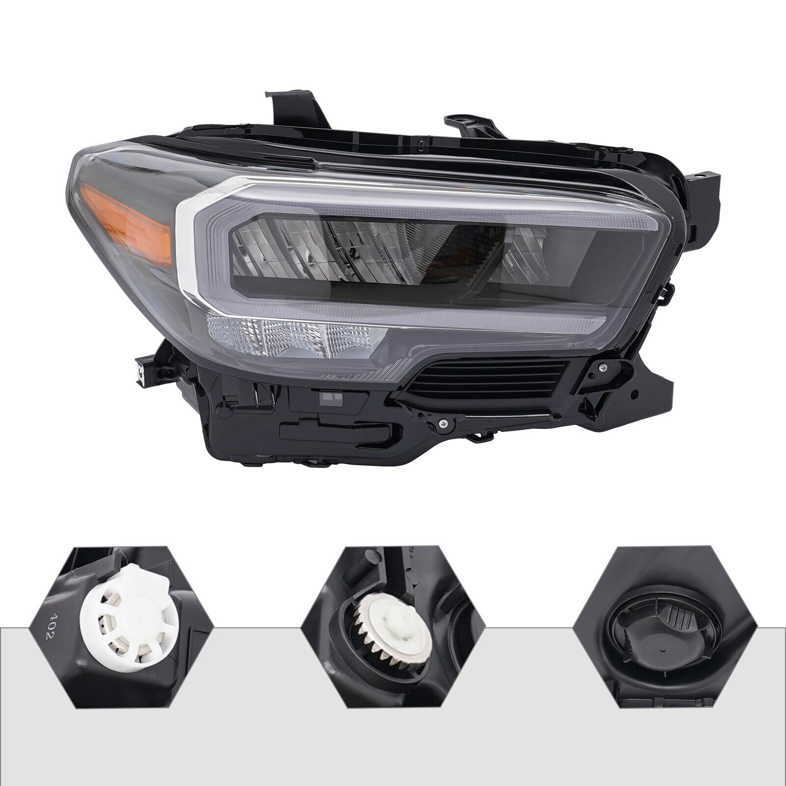 12V Headlight LED Right Headlight, LED Headlight, Right Headlight Fits ...