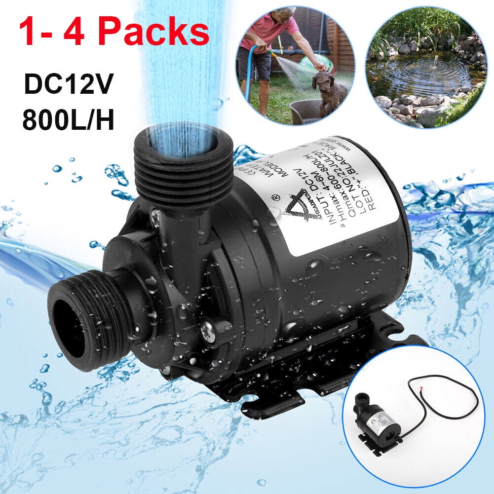 12V High Pressure 800L/H Brushless Submersible Water Pump Automatic ...